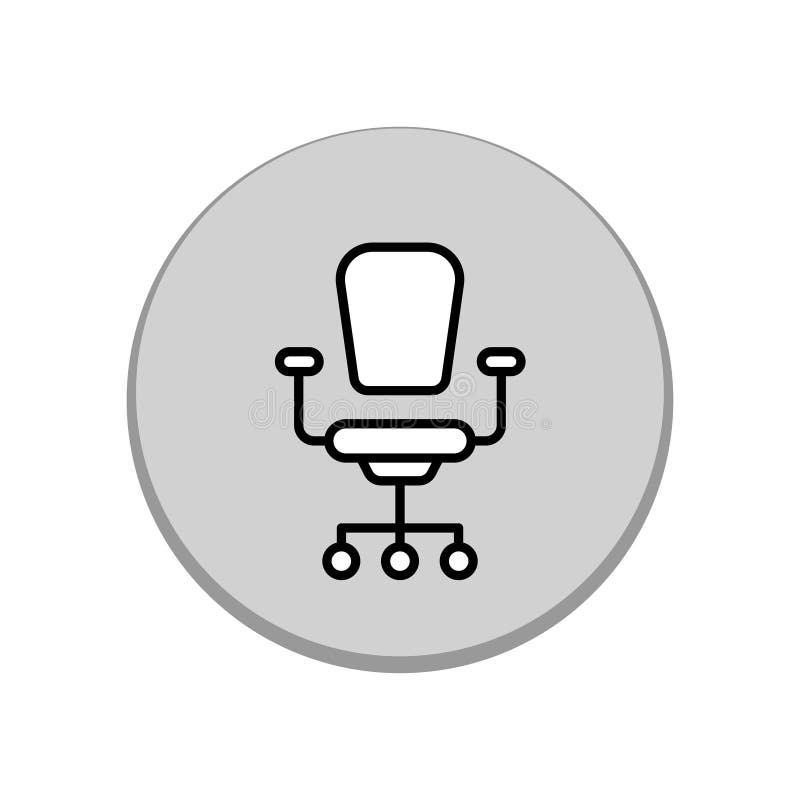 Illustration Vector Graphic of Office Chair Icon Stock Vector ...