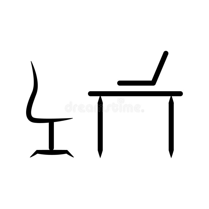 Illustration Vector Graphic of Office Table Icon Stock Vector ...