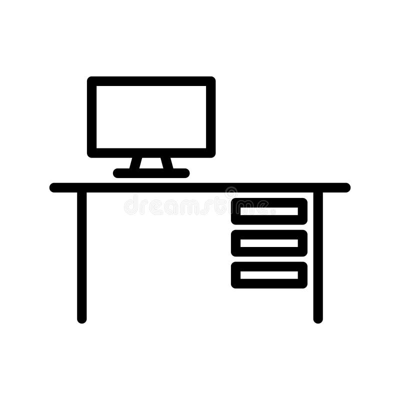 Illustration Vector Graphic of Office Table Icon Stock Vector ...