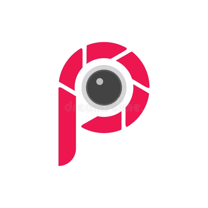 Illustration Vector Graphic of P Camera Logo, Suitable for Photographer ...