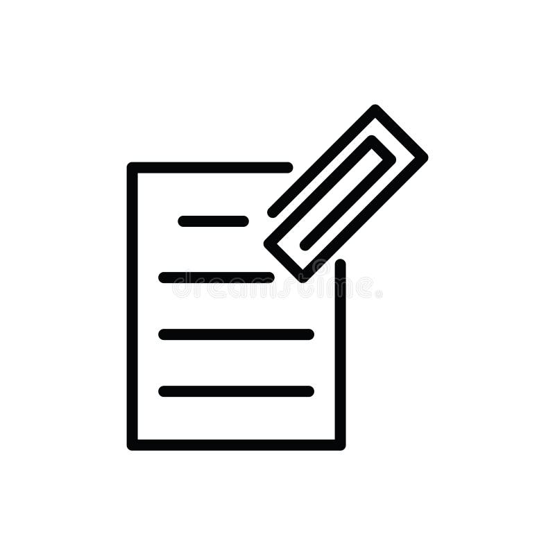 Illustration Vector Graphic of Paperclip Icon Template Stock Vector ...