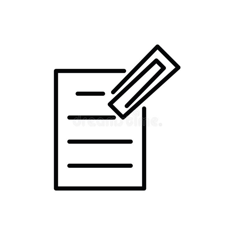 Illustration Vector Graphic of Paperclip Icon Template Stock Vector ...