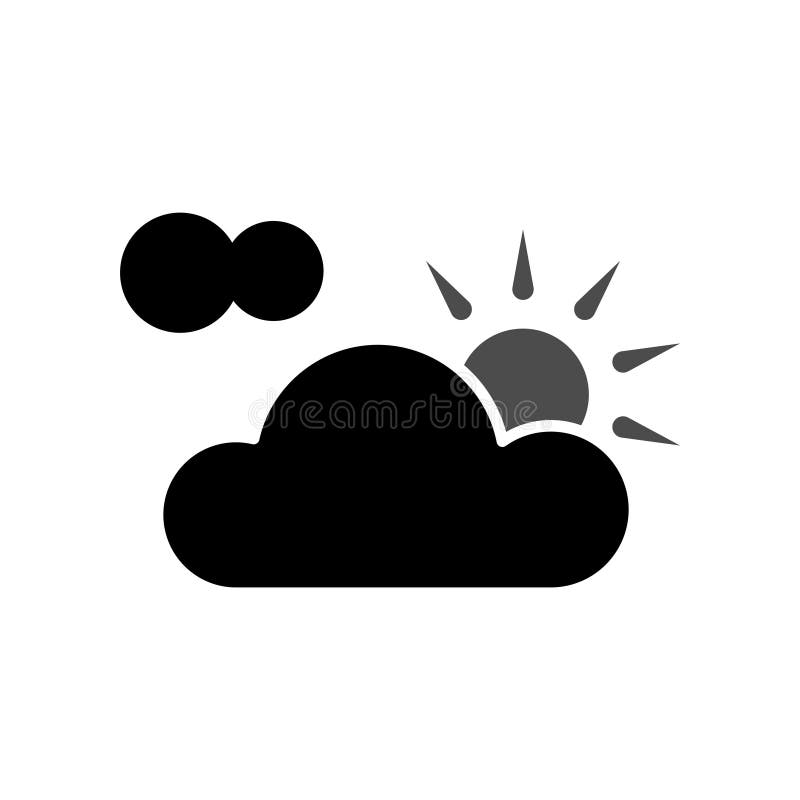 Illustration Vector Graphic of Partly Cloudy Icon Stock Vector ...