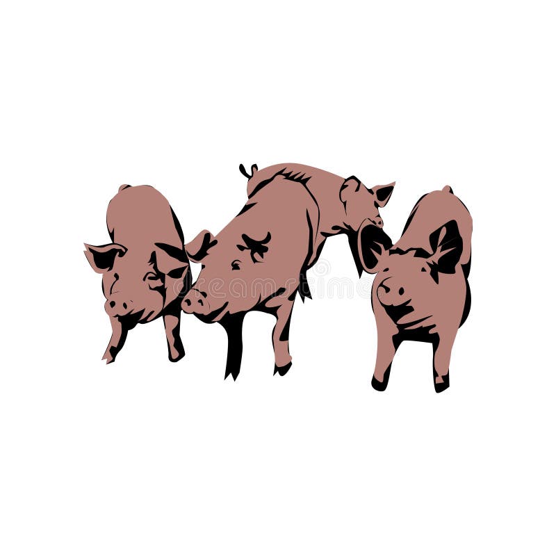 Illustration Vector Graphic of Pig Stock Vector - Illustration of bacon ...