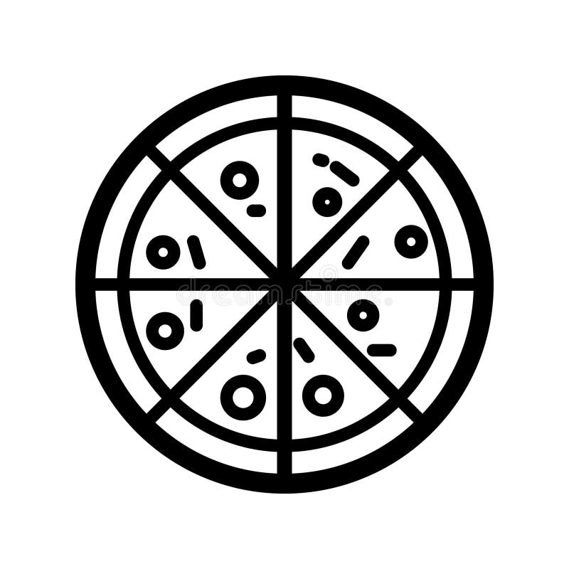 Illustration Vector Graphic of Pizza Icon Design Stock Vector ...