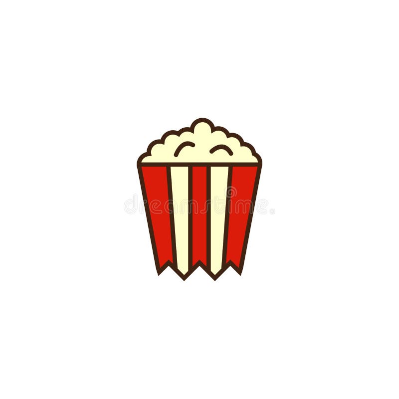 Illustration Vector Graphic of Popcorn Ticket Logo Stock Vector ...
