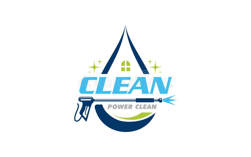 Illustration Vector Graphic of Pressure Power Clean Wash Logo Design ...