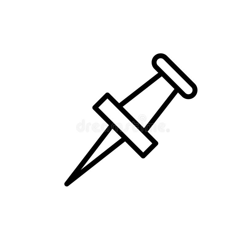 Push Pin Icon Design Template Stock Vector - Illustration of business ...