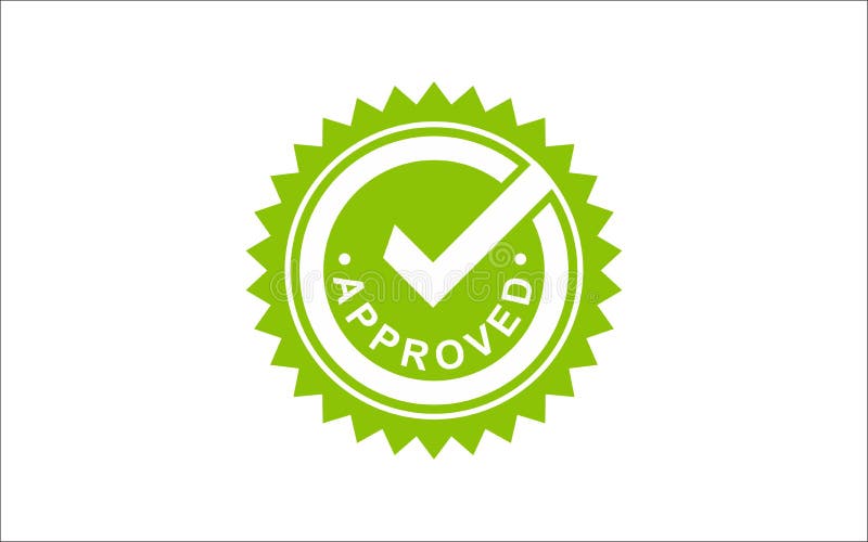 Illustration Vector Graphic of Red Stamp Approved Sign Design Template ...