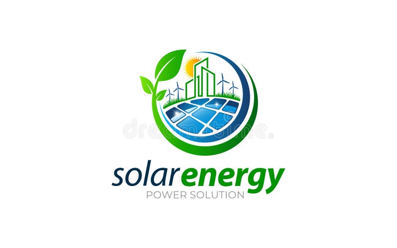 Illustration Vector Graphic of Renewable Energy Solar Panels Logo ...