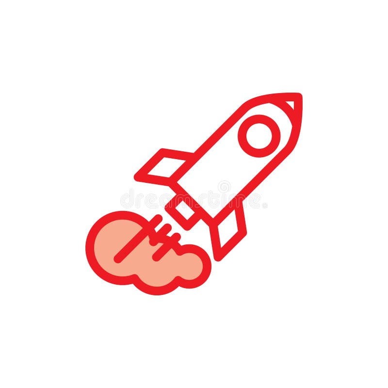 Illustration Vector Graphic of Rocket Icon Template Stock Vector ...