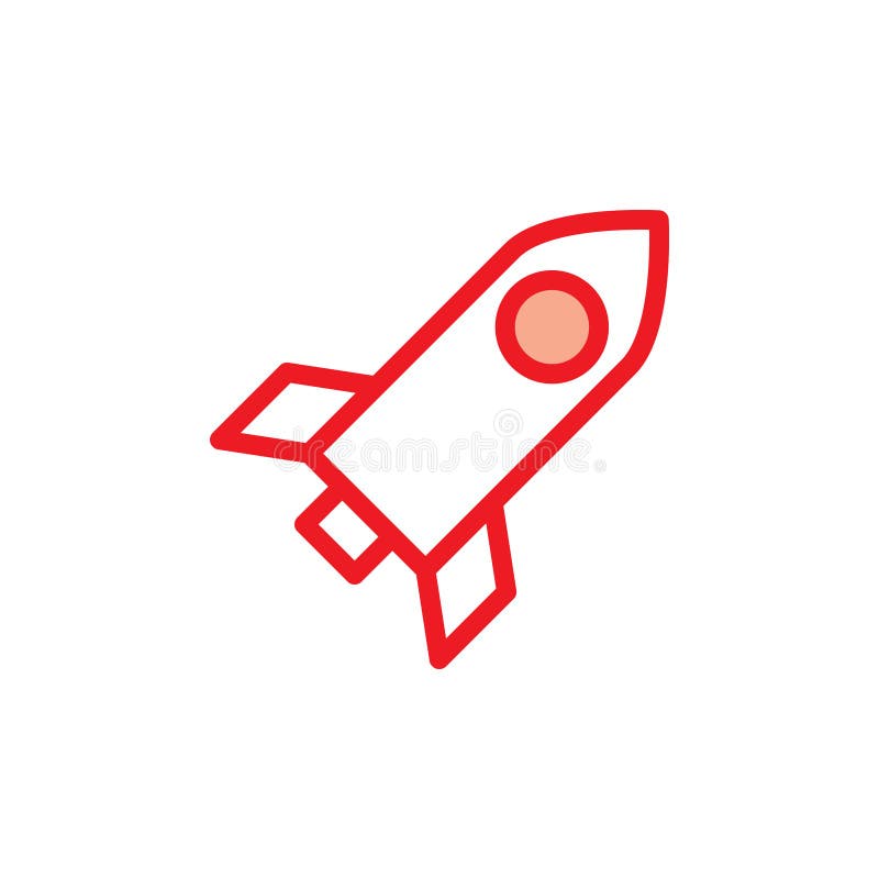 Illustration Vector Graphic of Rocket Icon Template Stock Vector ...