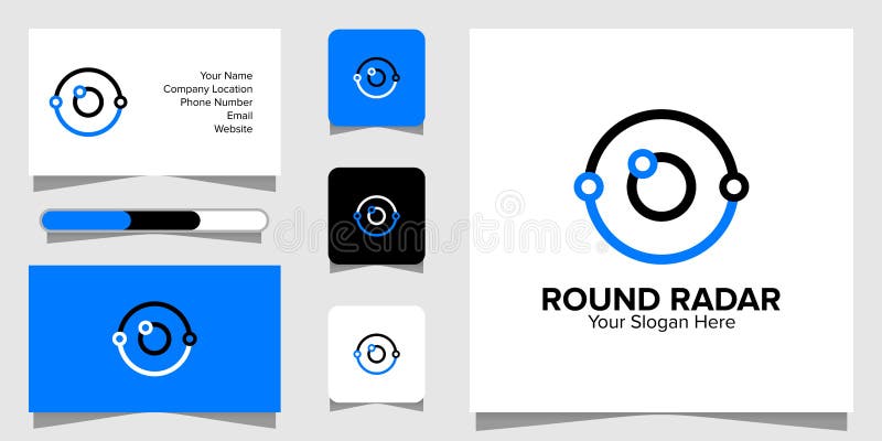 Illustration Vector Graphic of Round Radar Logo Stock Vector ...