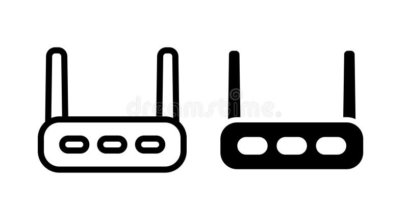 Illustration Vector Graphic of Router Icon Template Stock Illustration ...
