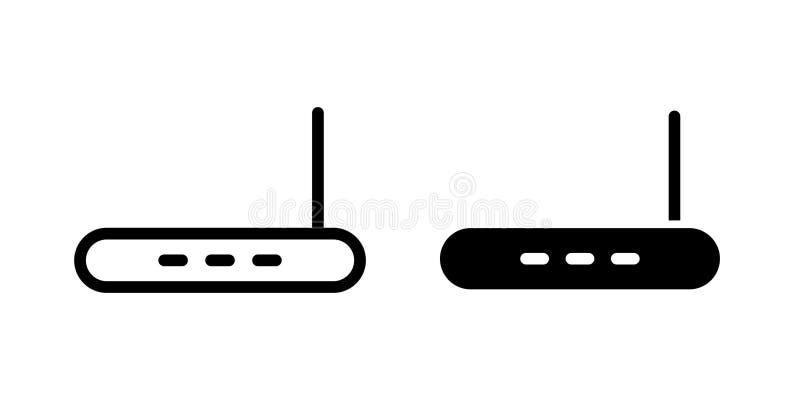 Illustration Vector Graphic of Router Icon Template Stock Image - Image ...