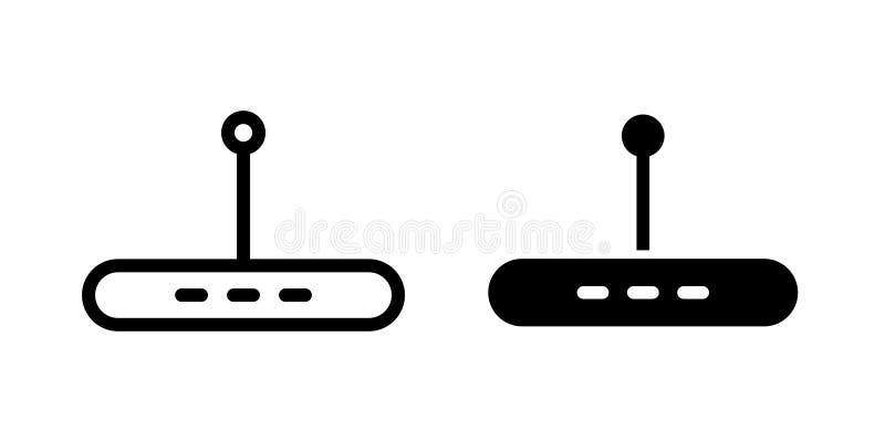Illustration Vector Graphic of Router Icon Template Stock Illustration ...