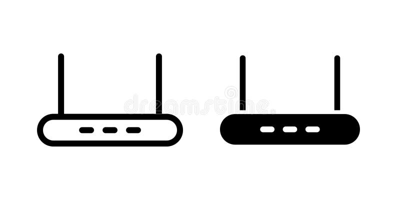 Illustration Vector Graphic of Router Icon Template Stock Illustration ...