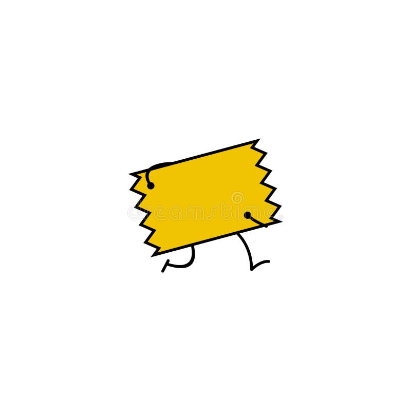 Illustration Vector Graphic of Running Ticket Logo Stock Vector ...