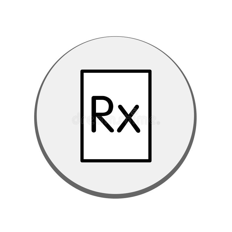 Illustration Vector Graphic of Rx Icon Stock Vector - Illustration of ...