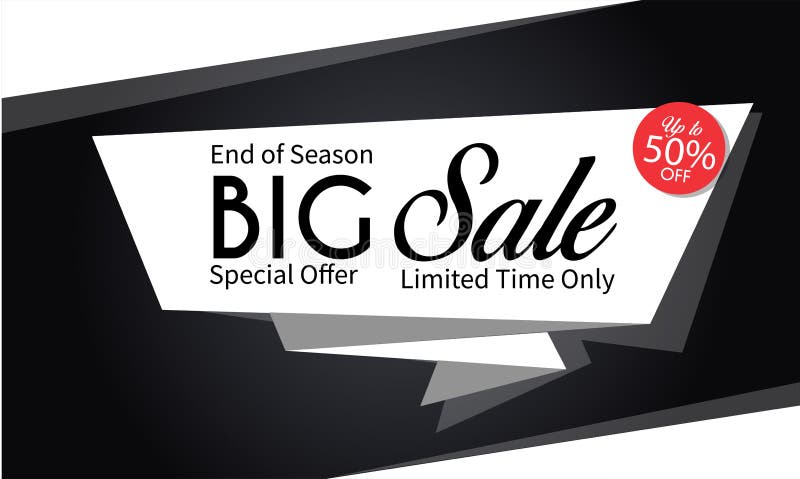 Vector Graphic Sale Banner Template Design Stock Illustration ...