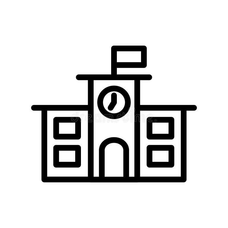 School icon template stock vector. Illustration of graphic - 250446273