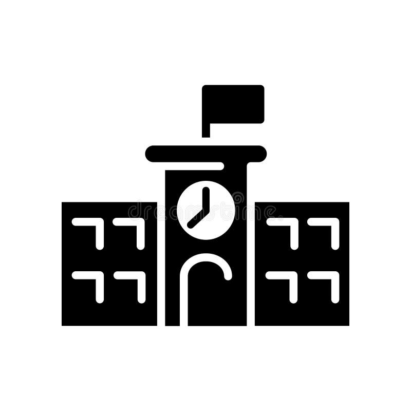 School icon template stock vector. Illustration of institute - 250446269