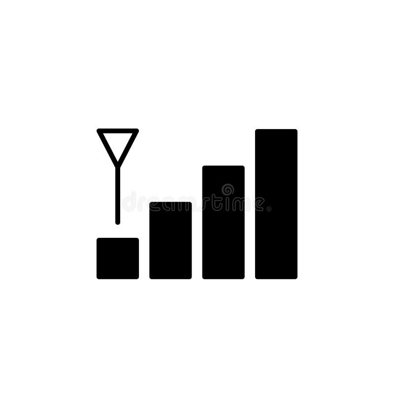 Illustration Vector Graphic of Signal Bar Icon Stock Vector ...