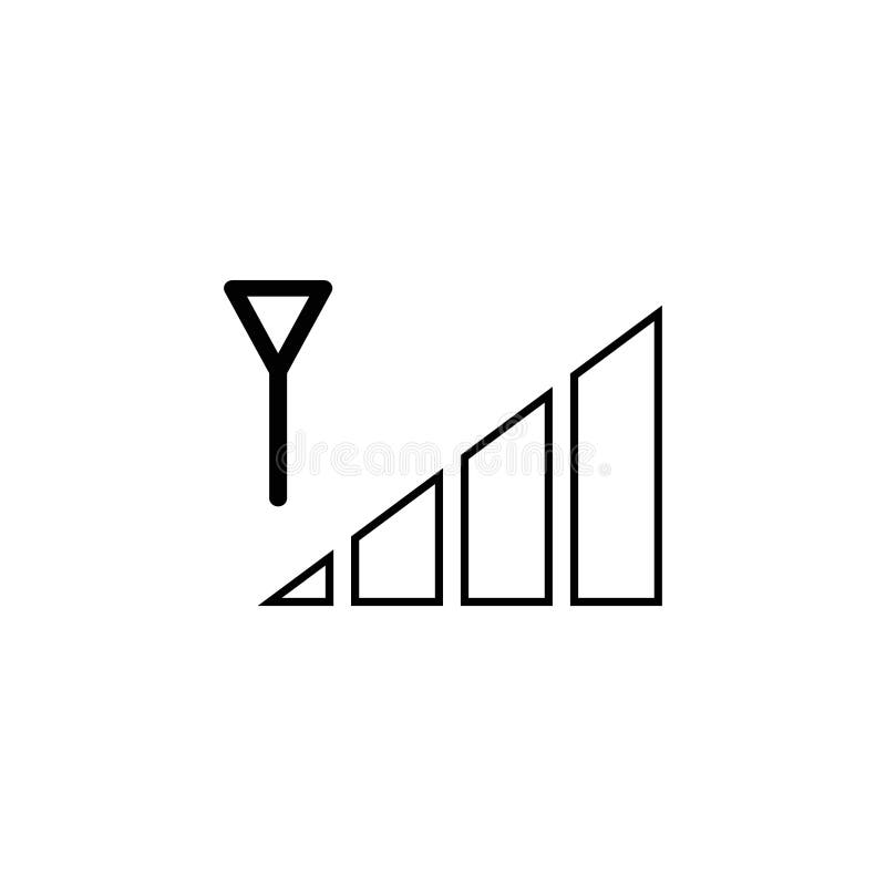 Illustration Vector Graphic of Signal Bar Icon Stock Vector ...
