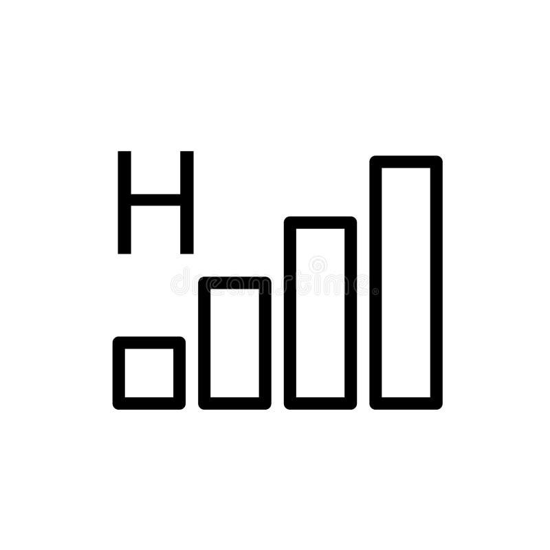 Illustration Vector Graphic of Signal Bar Icon Template Stock Vector ...