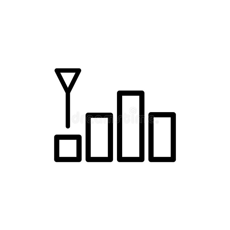 Illustration Vector Graphic of Signal Bar Icon Template Stock Vector ...