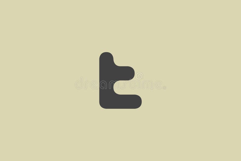 Simple bold letter T logo stock vector. Illustration of simple - 305609168