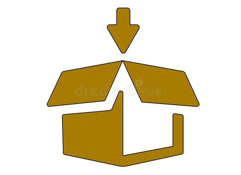 Illustration Vector Graphic of a Simple Cloud Box Service Stock ...