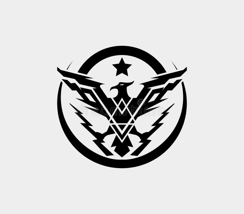 Phoenix Eagle Vector Thunder Illustration Falcon Editable Stock Vector ...