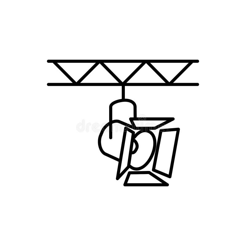 Spotlight Icon, Symbol Design Template Stock Vector - Illustration of ...