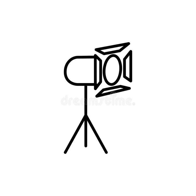 Spotlight Icon, Symbol Design Template Stock Vector - Illustration of ...