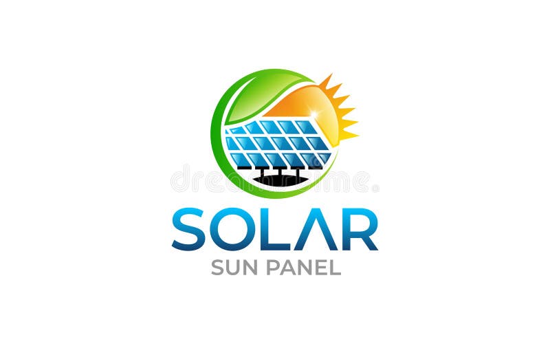 Illustration Vector Graphic of Sun Energy Solar Panels Logo Design ...