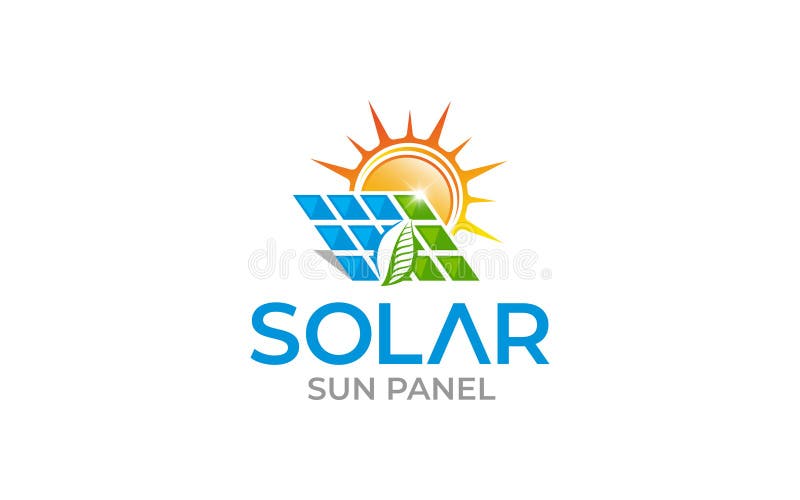 Illustration Vector Graphic of Sun Energy Solar Panels Logo Design ...