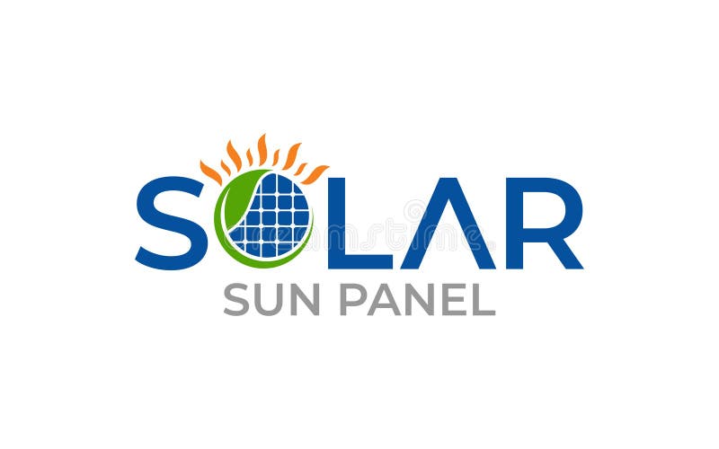 Illustration Vector Graphic of Sun Energy Solar Panels Logo Design ...