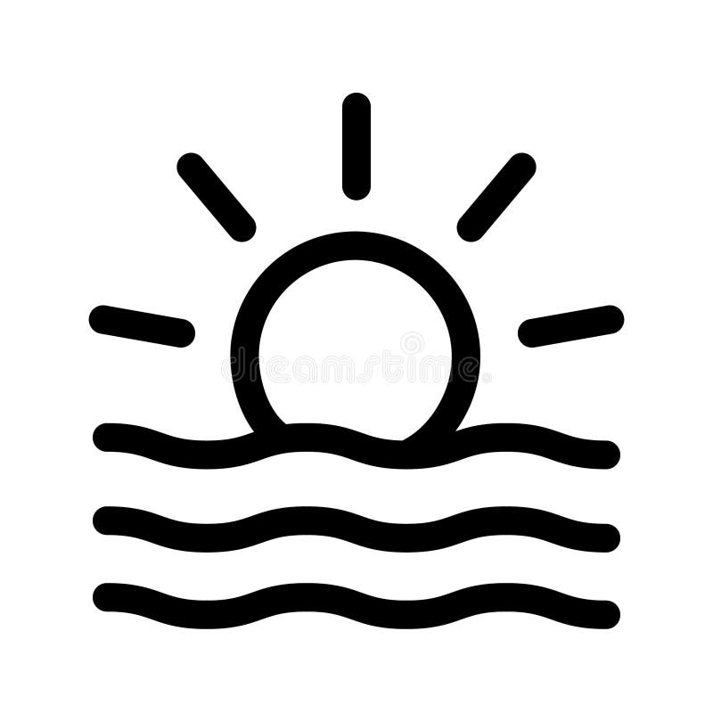 Sunrise icon template stock vector. Illustration of clipart - 250474826