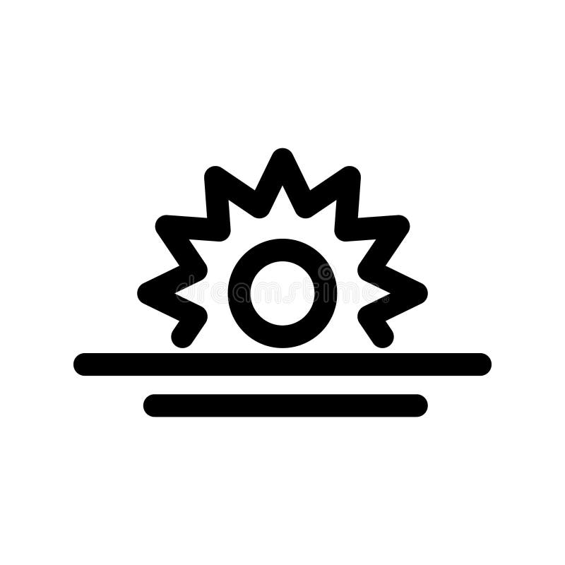 Sunrise icon template stock vector. Illustration of sunburst - 250474833