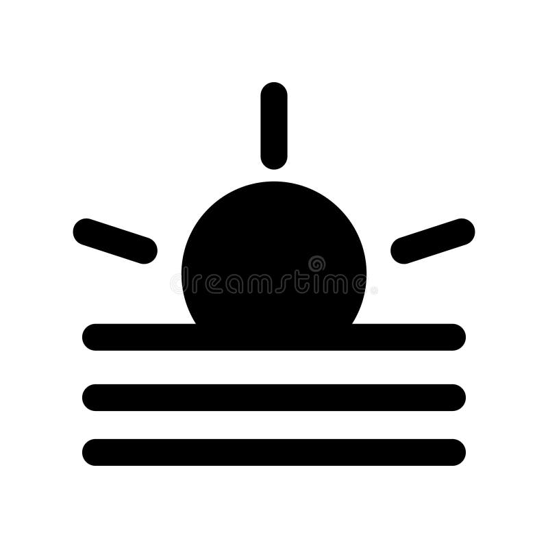Sunrise icon template stock vector. Illustration of icon - 250478590