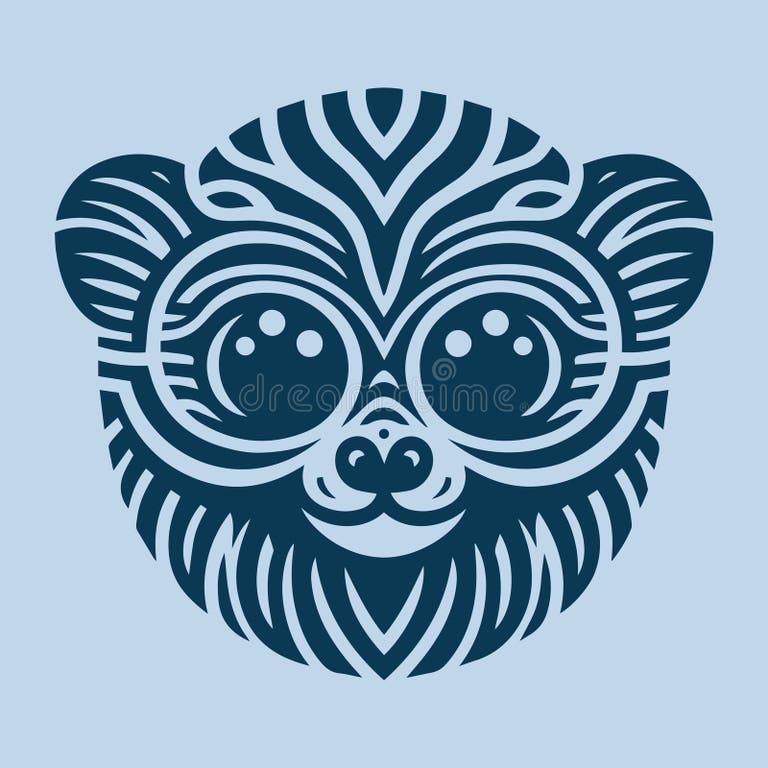 Illustration Vector Graphic of Tarsier Pattern Design Stock Vector ...