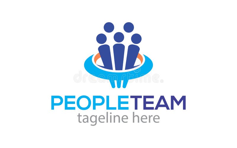 Illustration Vector Graphic of Team Work Concept Logo Design Stock ...