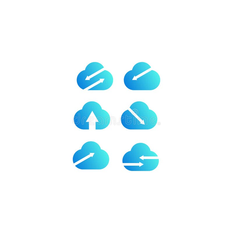 Arrow cloud logo stock vector. Illustration of logo - 234936684