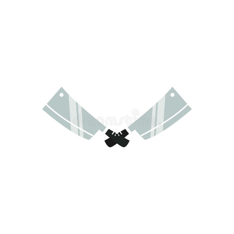 Illustration Vector Graphic of Two Knife in Cross Position in Flat ...