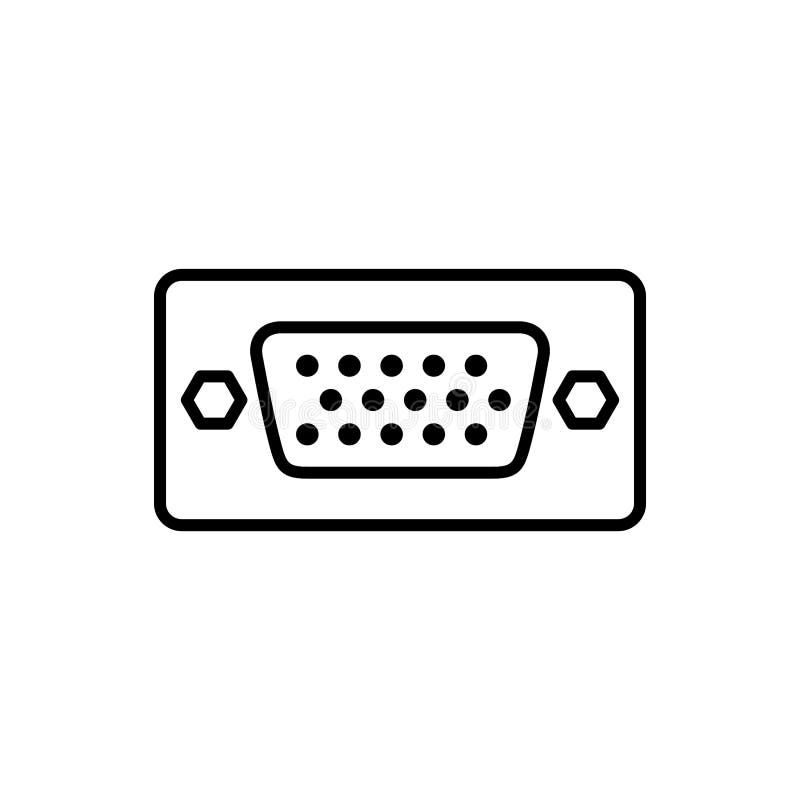 VGA Icon Vector Design Template Stock Vector - Illustration of element ...