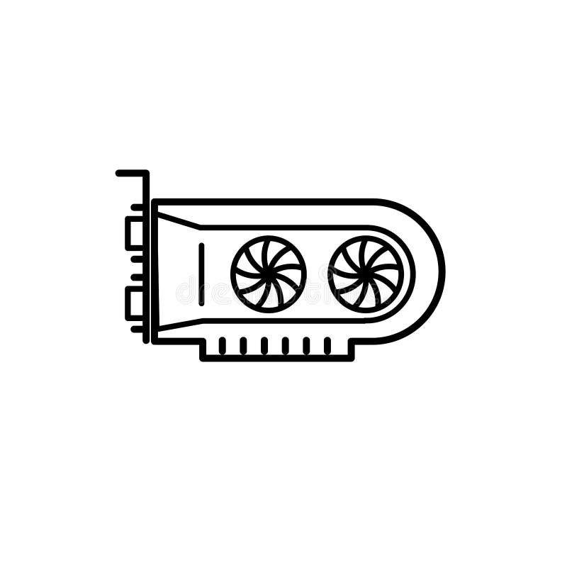 VGA Icon Vector Design Template Stock Vector - Illustration of hardware ...