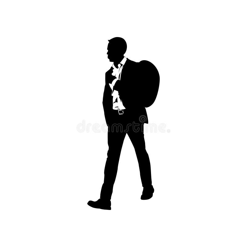 Illustration Vector Graphic of Walking Man Logo Stock Vector ...