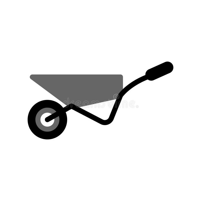 Illustration Vector Graphic of Wheelbarrow Icon Stock Vector ...