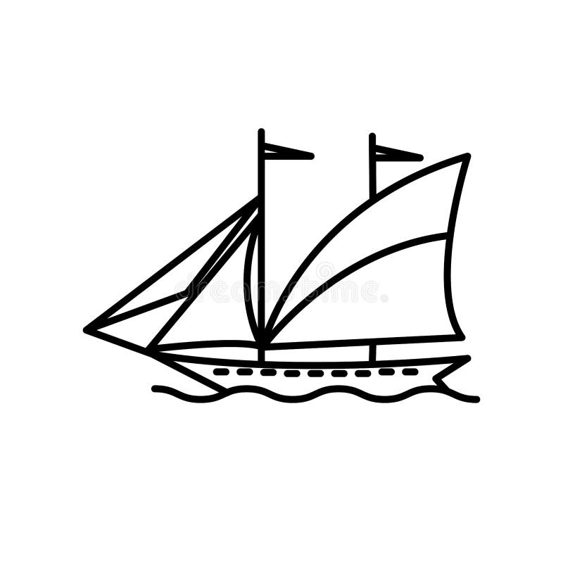 Wind Ship Icon Design Template Trendy Stock Vector - Illustration of ...